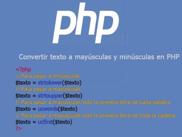 Convertir texto a mayúsculas y minúsculas en PHP » BaulPHP