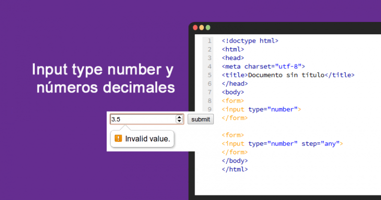 Input Type Number Y Números Decimales Baulphp 6141