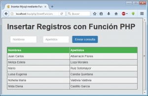 Insertar Registros con función PHP: Ejemplos » BaulPHP