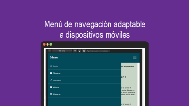Menú responsive HTML y CSS Flex » BaulPHP
