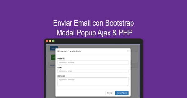Enviar Email con Bootstrap Modal Popup Ajax & PHP » BaulPHP
