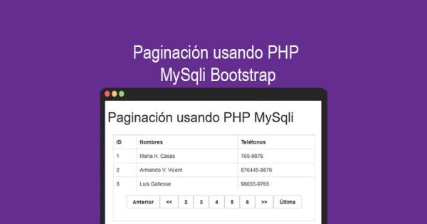 Paginación usando PHP MySqli Bootstrap » BaulPHP