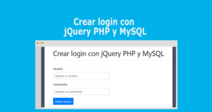 Crear login con jQuery PHP y MySQL » BaulPHP