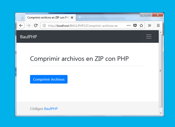 Descargar comprimir archivos en ZIP con PHP » BaulPHP