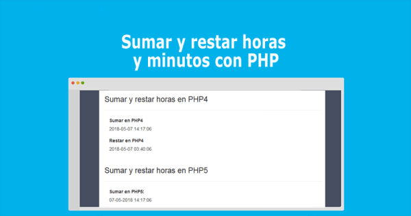 Sumar y restar horas y minutos con PHP » BaulPHP