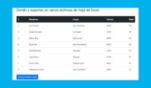 Dividir y exportar en varios archivos en Excel con PHP » BaulPHP