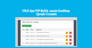 CRUD Ajax PHP MySQL usando BootStrap: Ejemplo Completo » BaulPHP