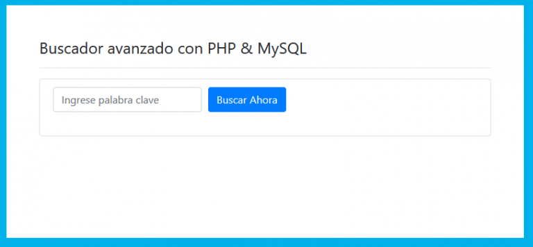 Buscador avanzado con PHP y MySQL: Múltiples palabras » BaulPHP