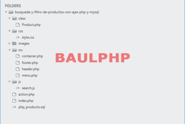 Búsqueda y Filtro de Productos con Ajax, PHP y MySQL » BaulPHP