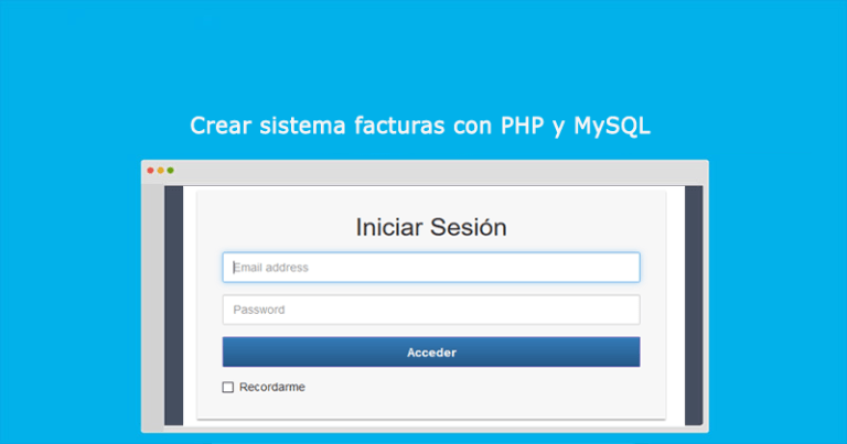 Sistema factura con PHP y MySQL: Ejemplo Completo » BaulPHP