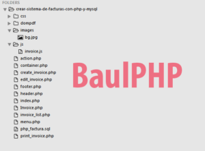 Sistema factura con PHP y MySQL: Ejemplo Completo » BaulPHP