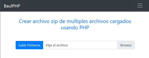 Crear archivo zip de multiples archivos cargados usando PHP » BaulPHP