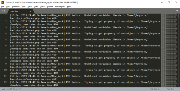 Mostrar errores en PHP: Ejemplo Completo » BaulPHP