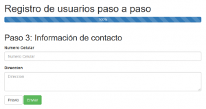 Formulario con pasos BootStrap usando PHP, BootStrap » BaulPHP