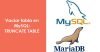 Vaciar tabla en MySQL: TRUNCATE TABLE » BaulPHP