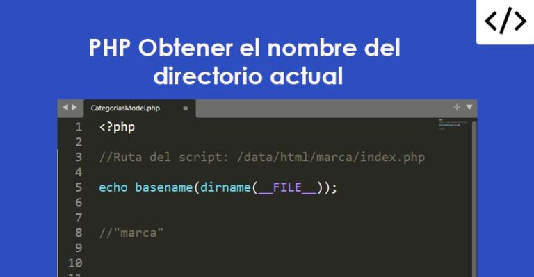 PHP Obtener el nombre del directorio actual » BaulPHP