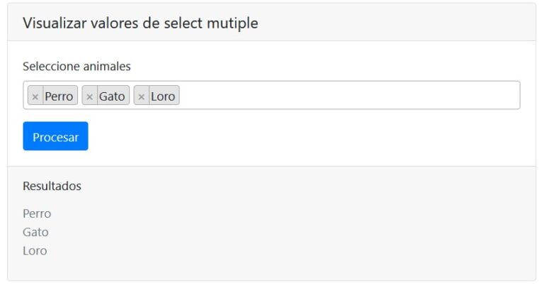 Procesar select múltiple con foreach PHP » BaulPHP