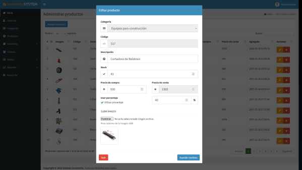 Sistema Inventario PHP MVC » BaulPHP