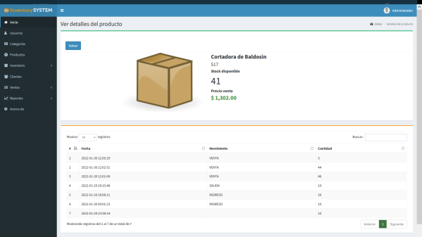Sistema Inventario PHP MVC » BaulPHP